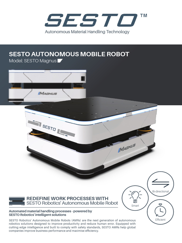 SESTO Magnus Cut Sheet 2020H05 en | PDF | Robotics | Robot