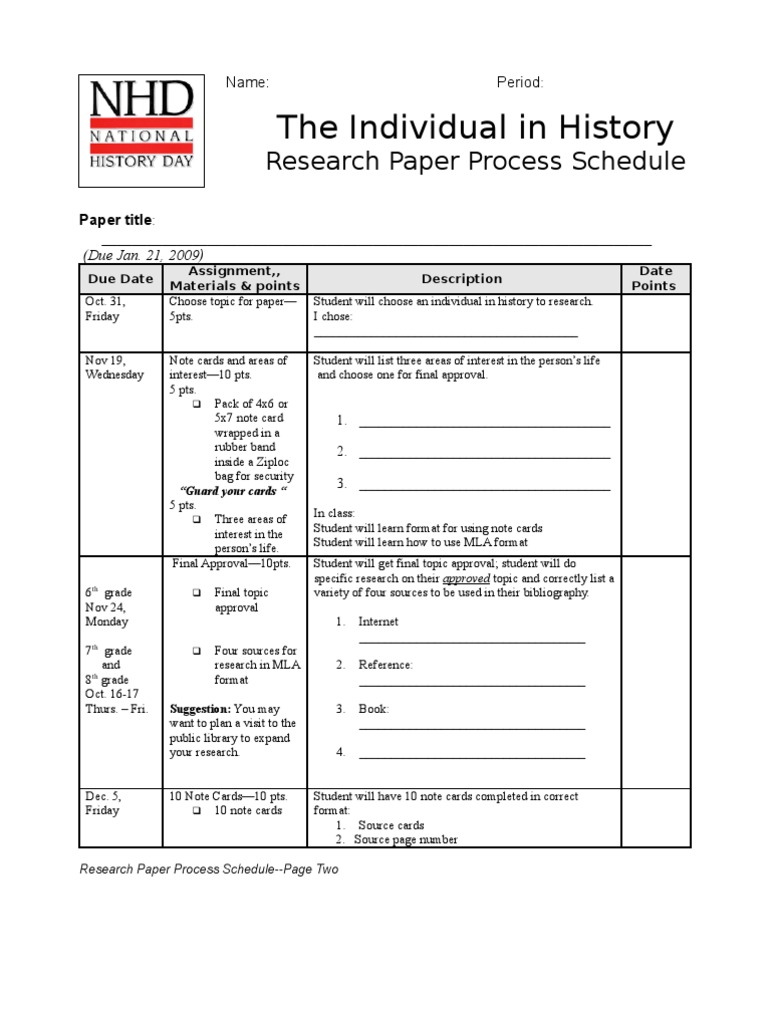 6th-8th Grade Research Paper Guide | PDF | Bibliography | Writing