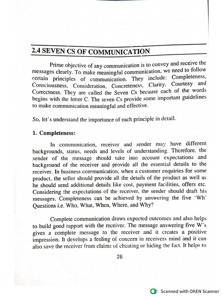 7C's of Communication | PDF