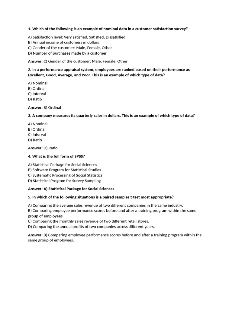 Mba MCQ RM | PDF