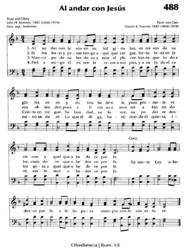 Al Andar Con Jesús, Partitura | PDF