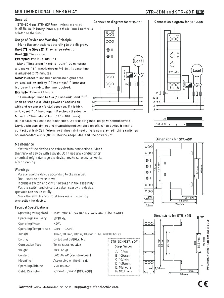 Str-6dn on Delay Timer | PDF