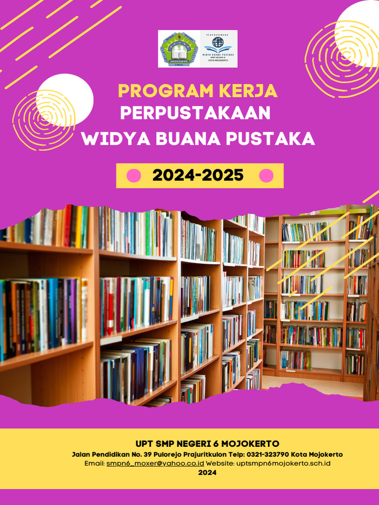 Program Kerja Perpustakaan SMP 2024-2025 | PDF