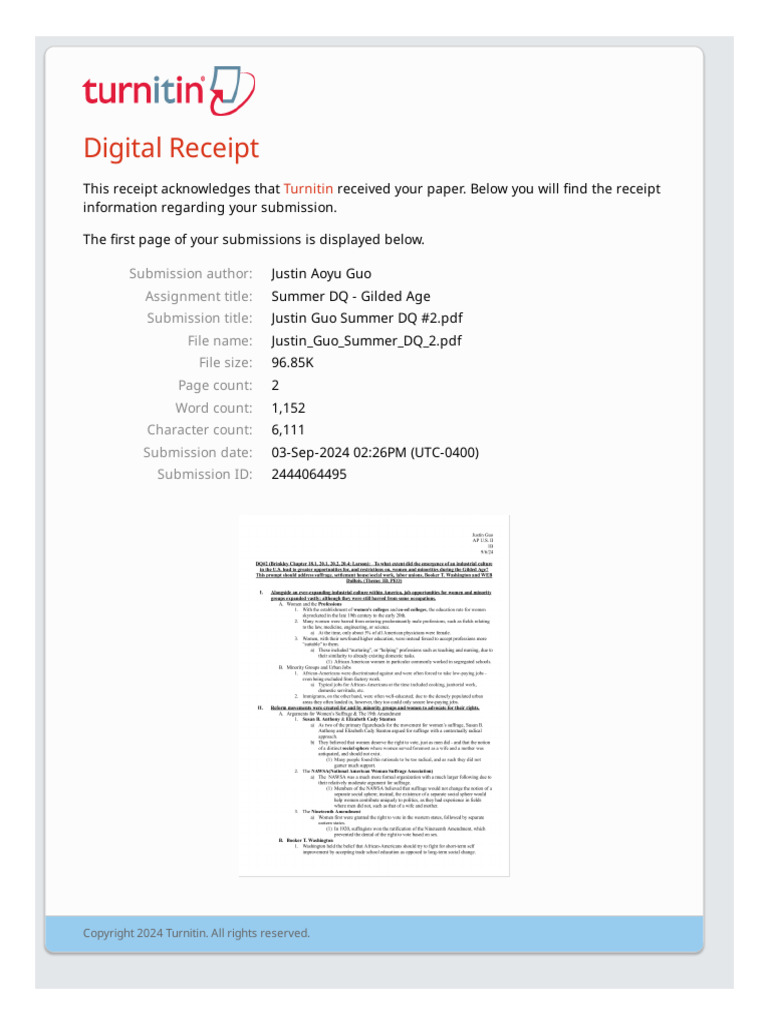 Receipt - Justin Guo Summer DQ #2 PDF | PDF