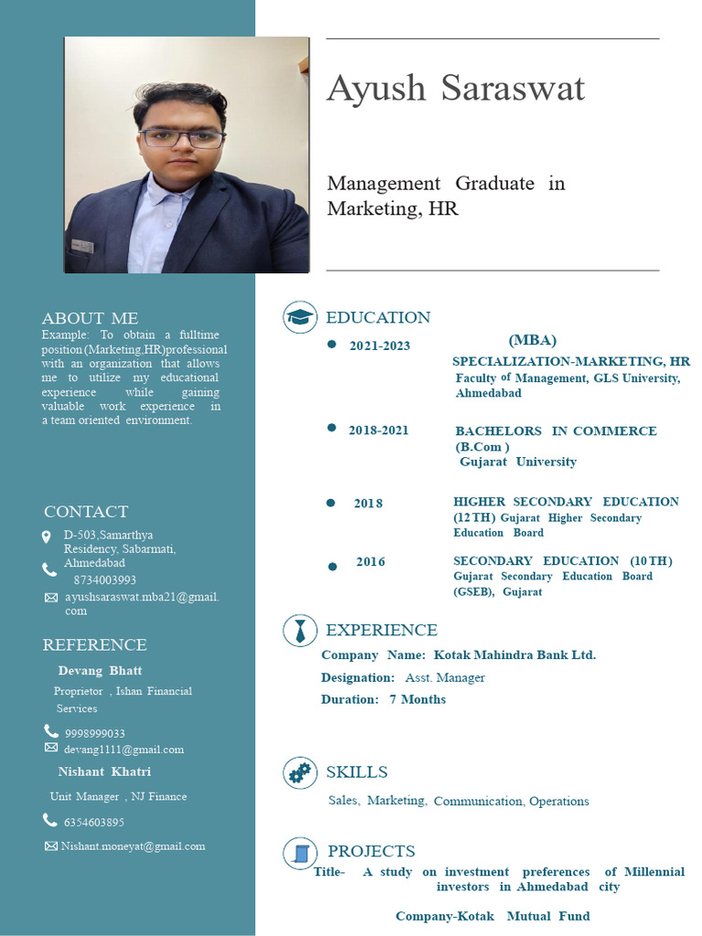 Resumme Ayush Saraswat R | PDF