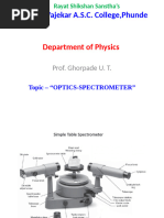 Refractive Index of Prism Using Spectrometer | PDF | Refraction | Refractive Index