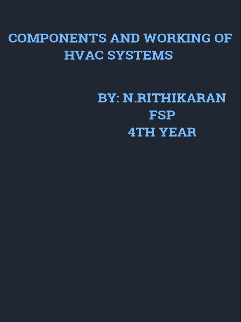 The Fundamentals of HVAC Systems PDF | PDF | Air Conditioning ...