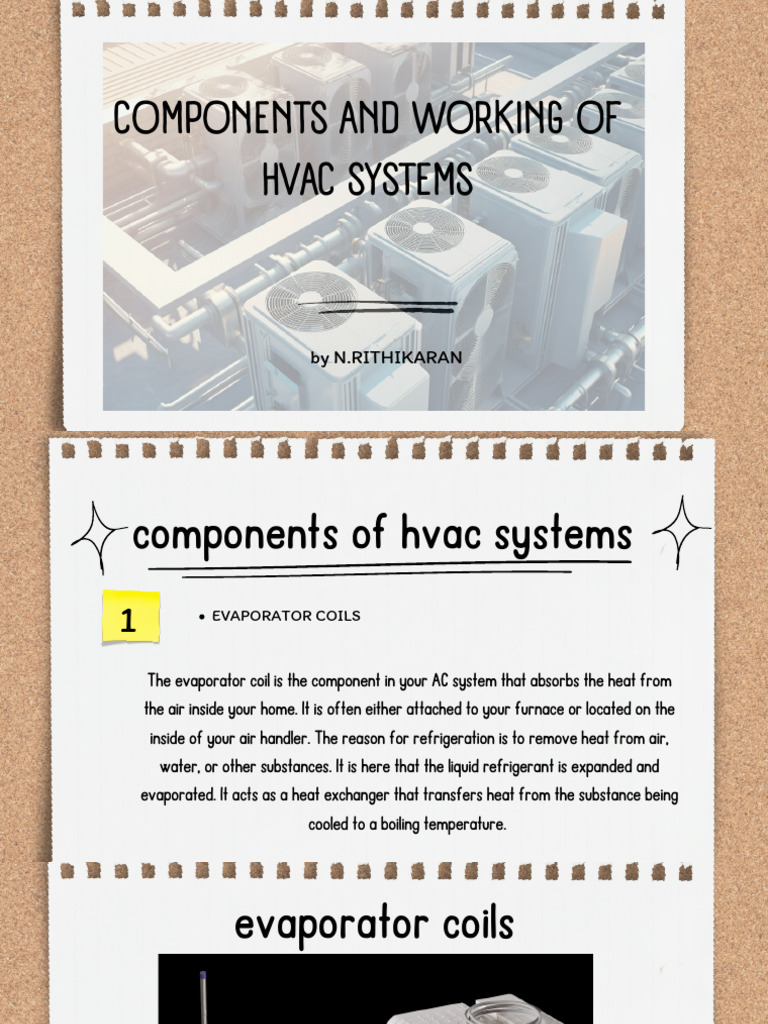 Components and Working of Hvac Systems | PDF | Air Conditioning | Heat Pump