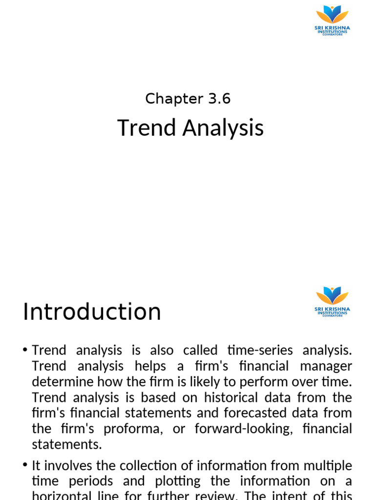 Chapter 3.6 - Trend Analysis | PDF