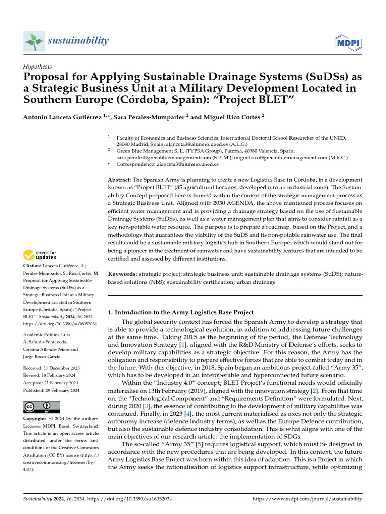 Proposal for Applying Sustainable Drainage Systems | PDF | Sustainability | Infrastructure