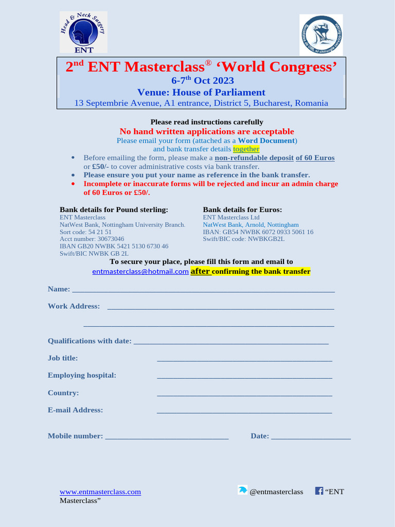 Application Form NEMWC 2023 | PDF
