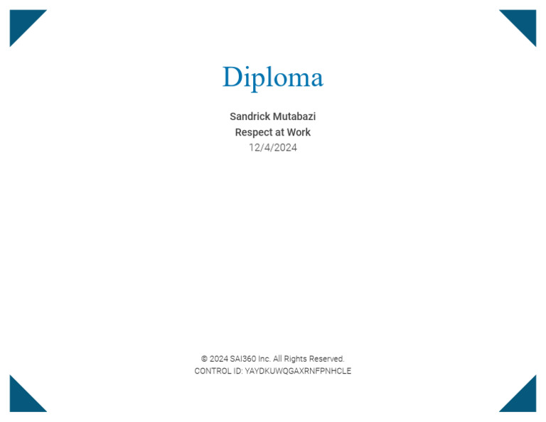 Respect at Work | PDF