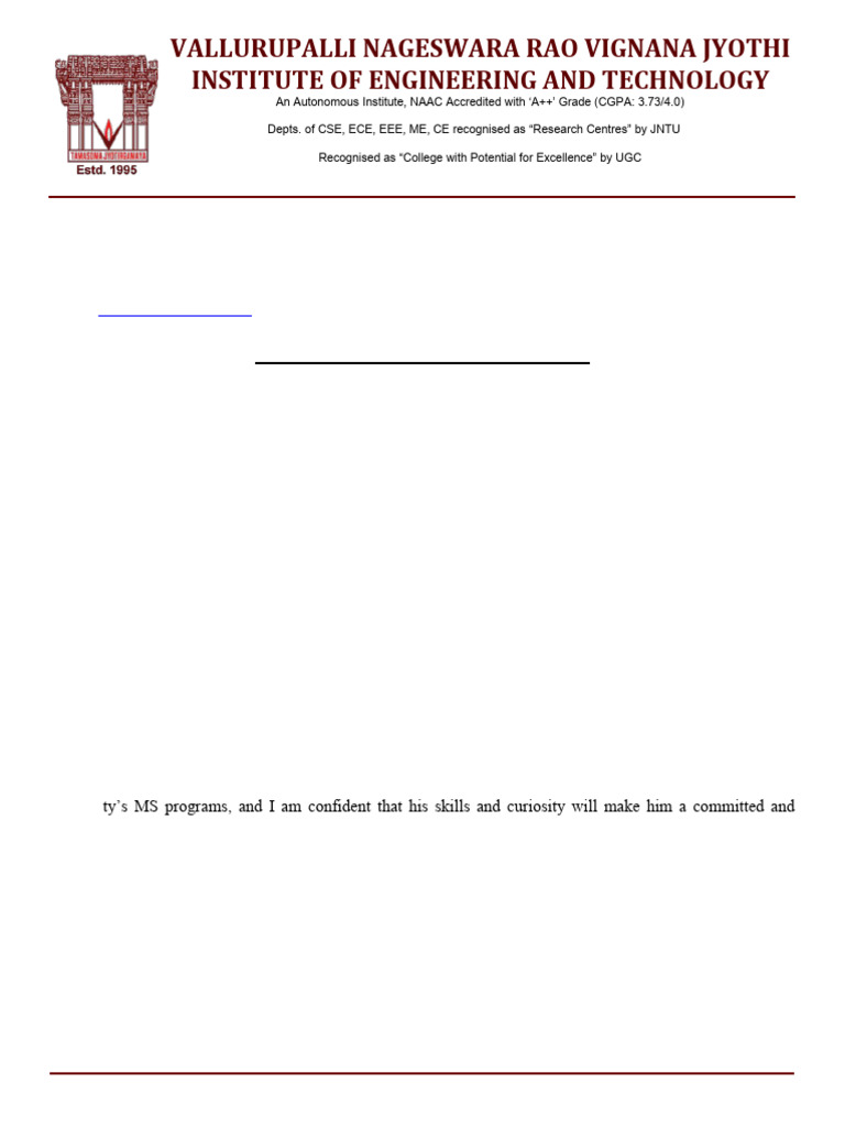 LOR_Ganesh_sir | PDF | Cognition