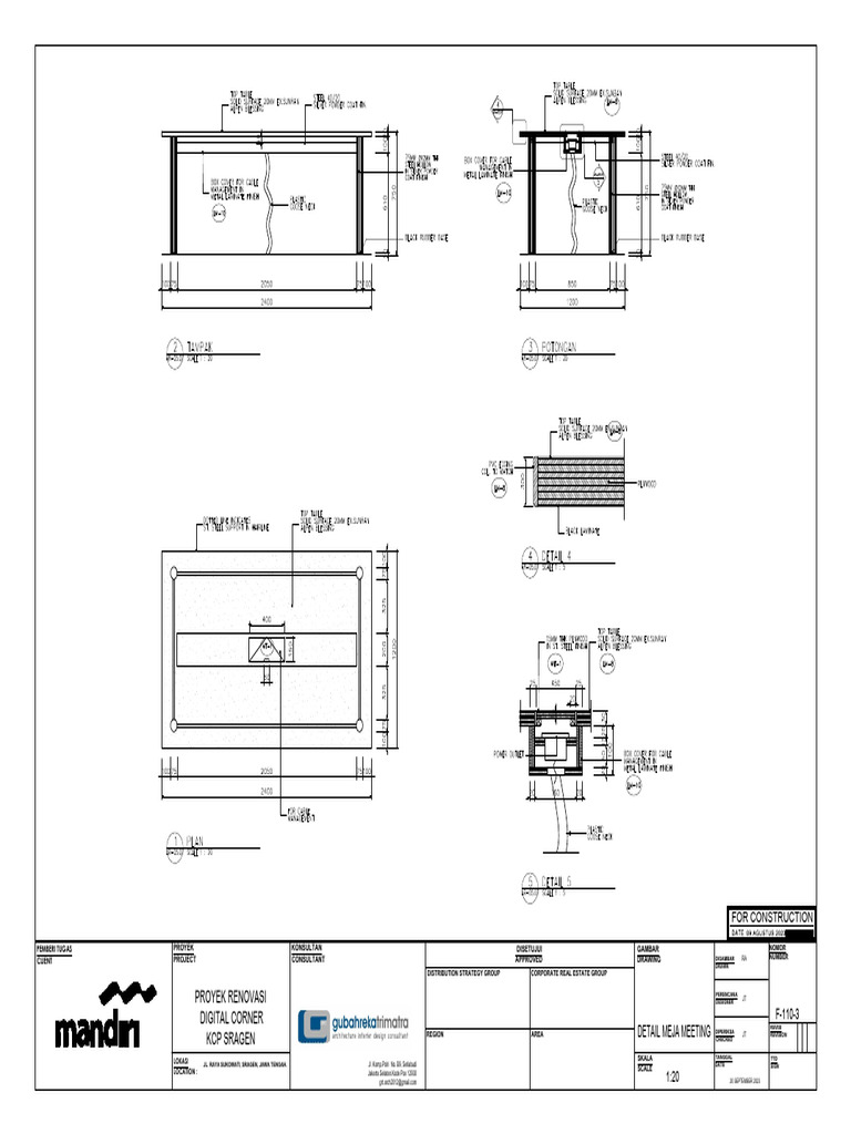Detail Meja Meeting | PDF
