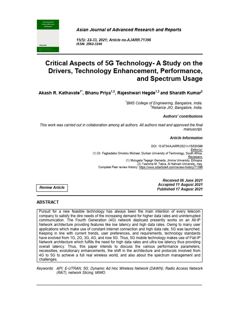 5G Tech: Drivers & Enhancements | PDF | Mimo | Computer Network