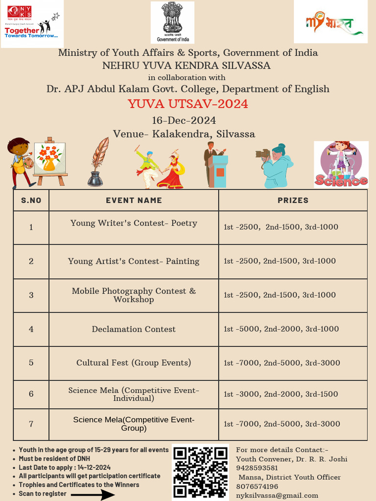 Yuva Utsav 2024-25 With Guidelines Final | PDF | Paintings | Camera