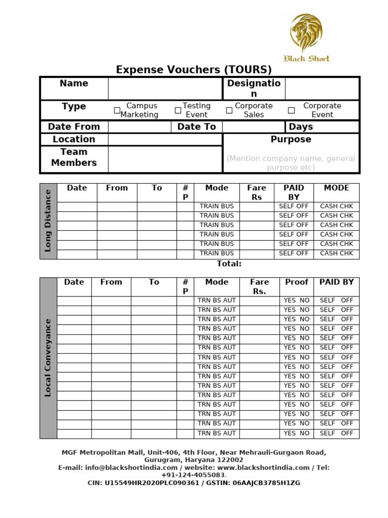 Tour bill format | PDF | Public Transport | Transport
