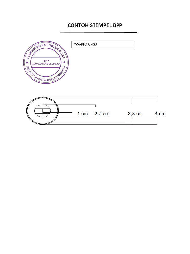 Contoh Stempel BPP | PDF