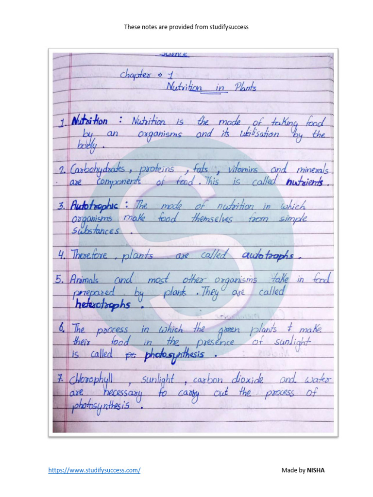 Class 7 Science Ch-1 Notes | PDF