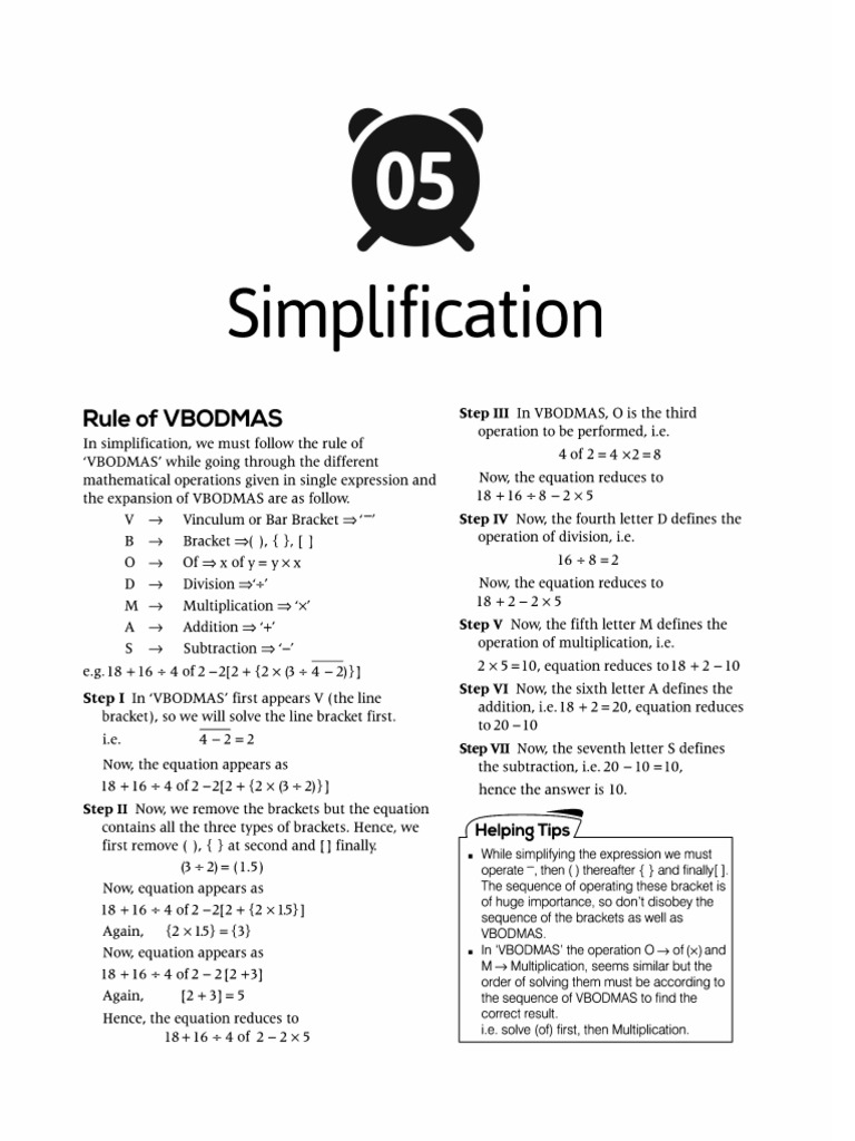 Simplification | PDF