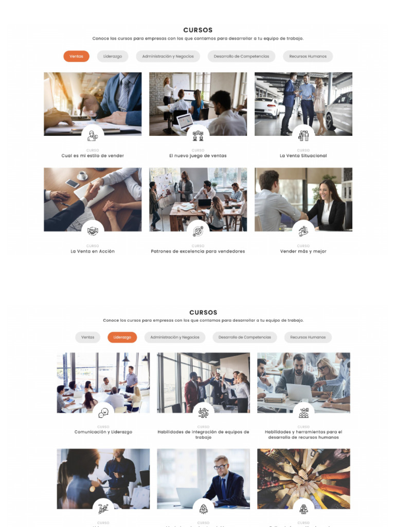 Catalogo de Cursos Organizacionales Grupo Oliver | PDF