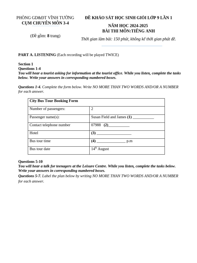 Test 1 - 5 (HSG) | PDF | Climate Change | Oceans