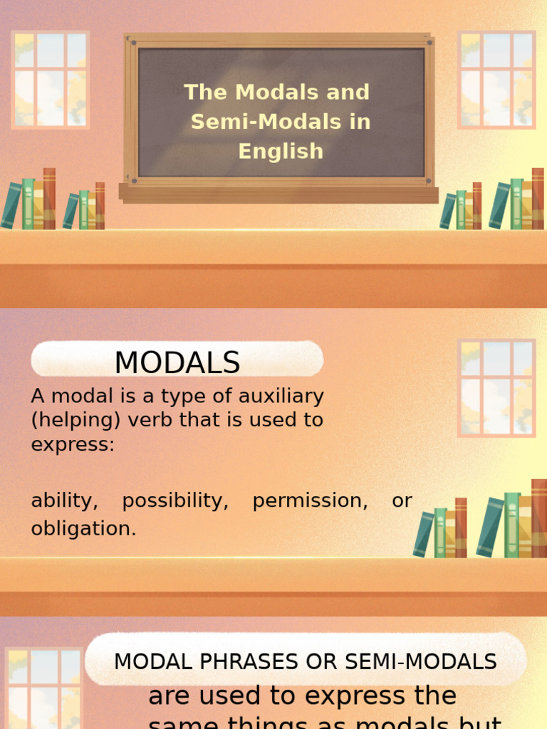 The Modals and Semi-Modals in English - 20240902 - 233231 - 0000 | PDF