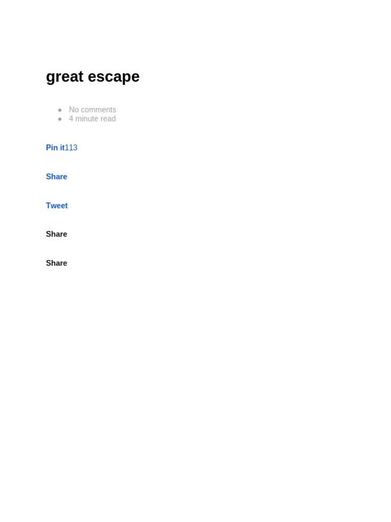 great escape | PDF