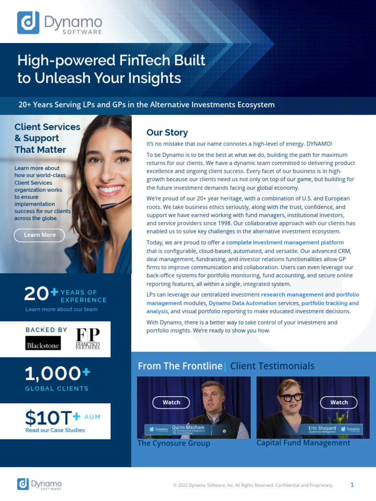 About-Dynamo-Brochure | PDF | Investing | Economies