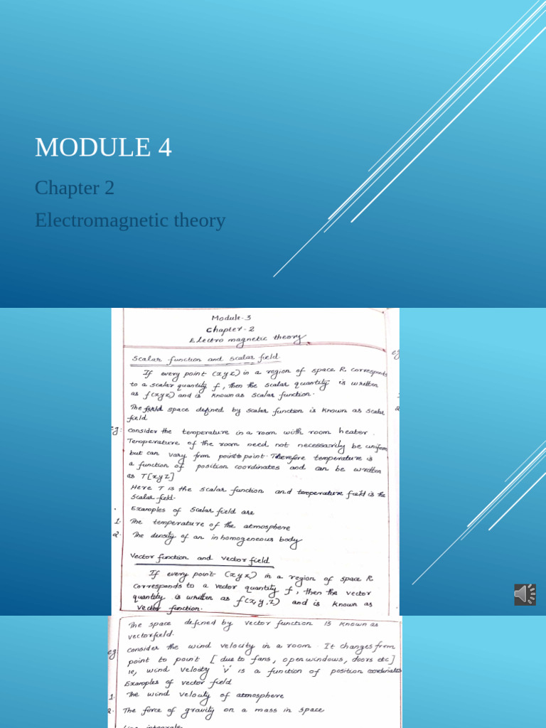 Module 4 Chapter 2 Electromagnetic Theory | PDF Module 4 Chapter 2 Electromagnetic Theory | PDF