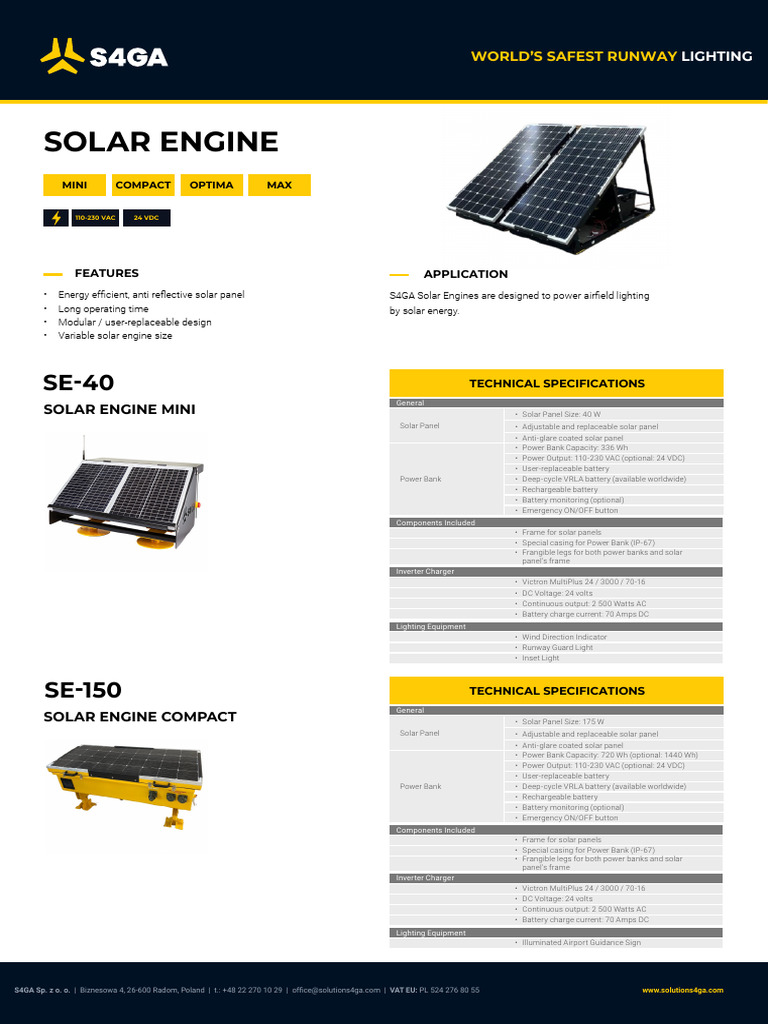 8. Solar-Engines-MINI-COMPACT-OPTIMA-MAX-Datasheet (1) | PDF | Battery Charger | Solar Panel