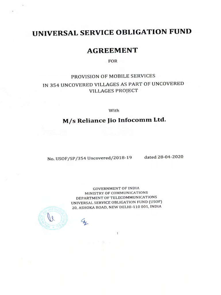 Agreement (1) | PDF