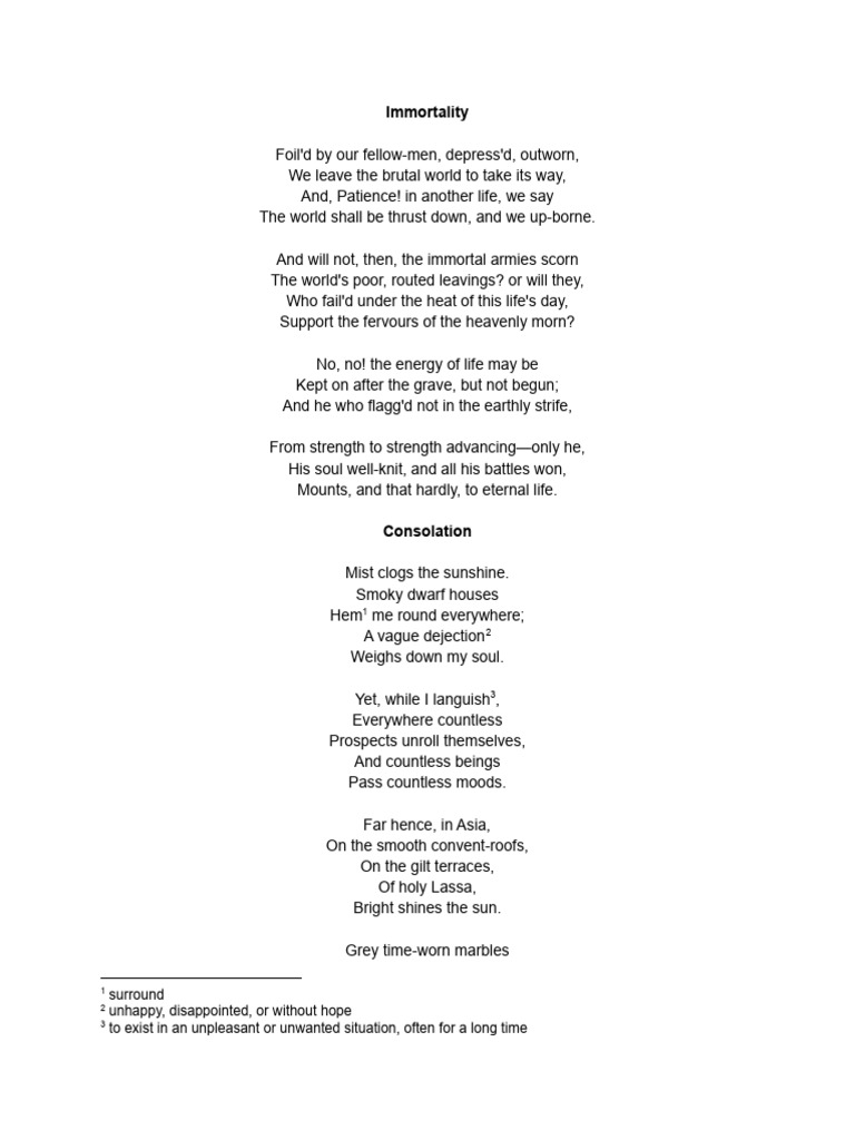 Matthew Arnold (poetry) | PDF | Religious Belief And Doctrine