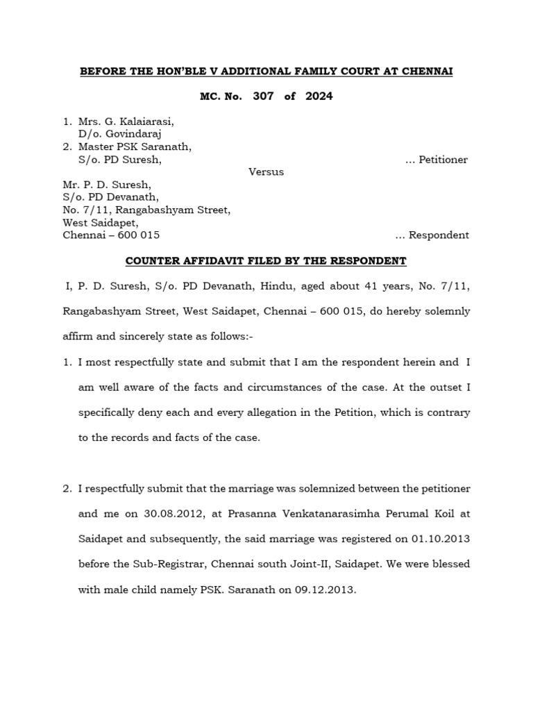 counter in MC 307 OF 2024 | PDF | Credit | Finance & Money Management