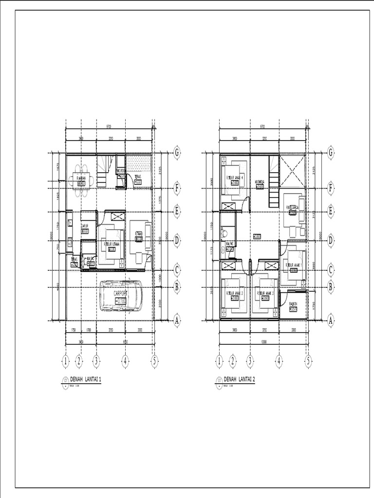 Denah Rencana Revisi 4 | PDF