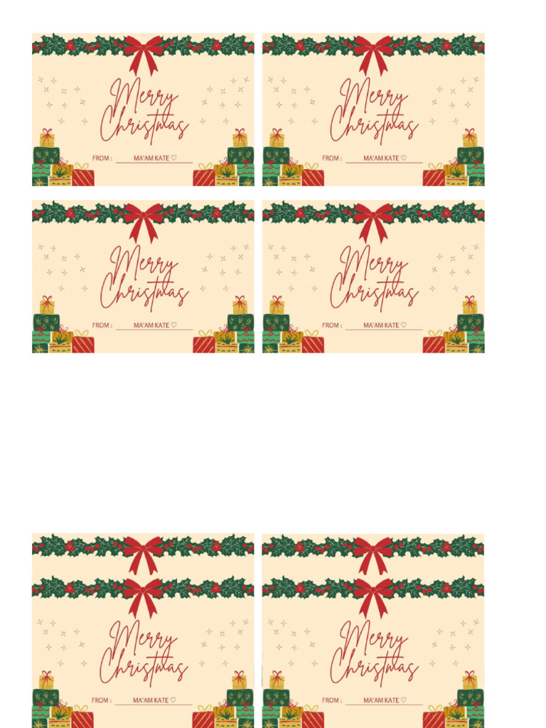 Christmas Cards | PDF