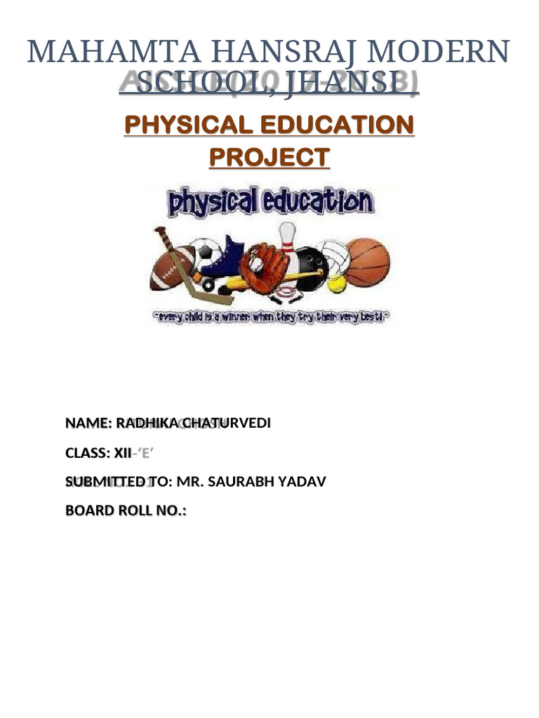 Physical Education Project | PDF | Asana | Sports