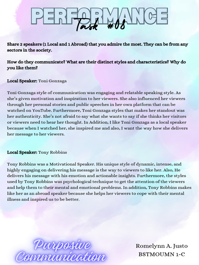 Performance Task#08 | PDF