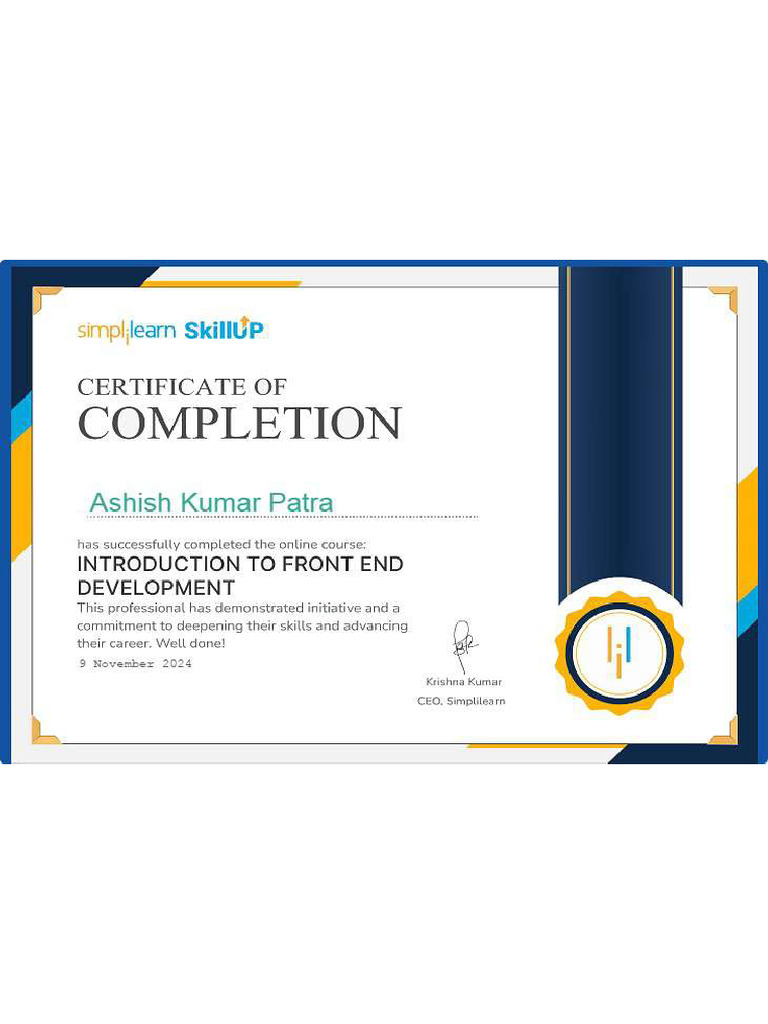 Introduction To Front End Developement | PDF