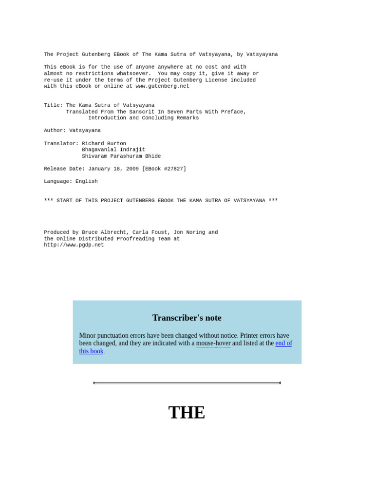 1560826141 the Kama Sutra of Vatsyayana | PDF | Kama