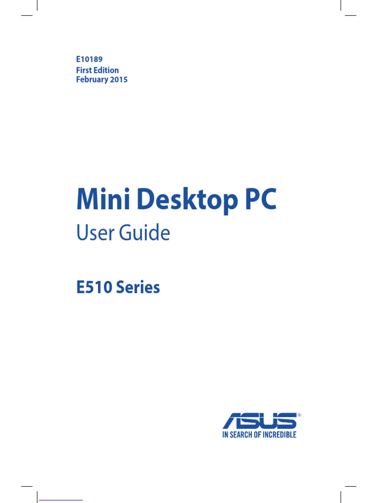 E510 Series | PDF | Usb | Bios