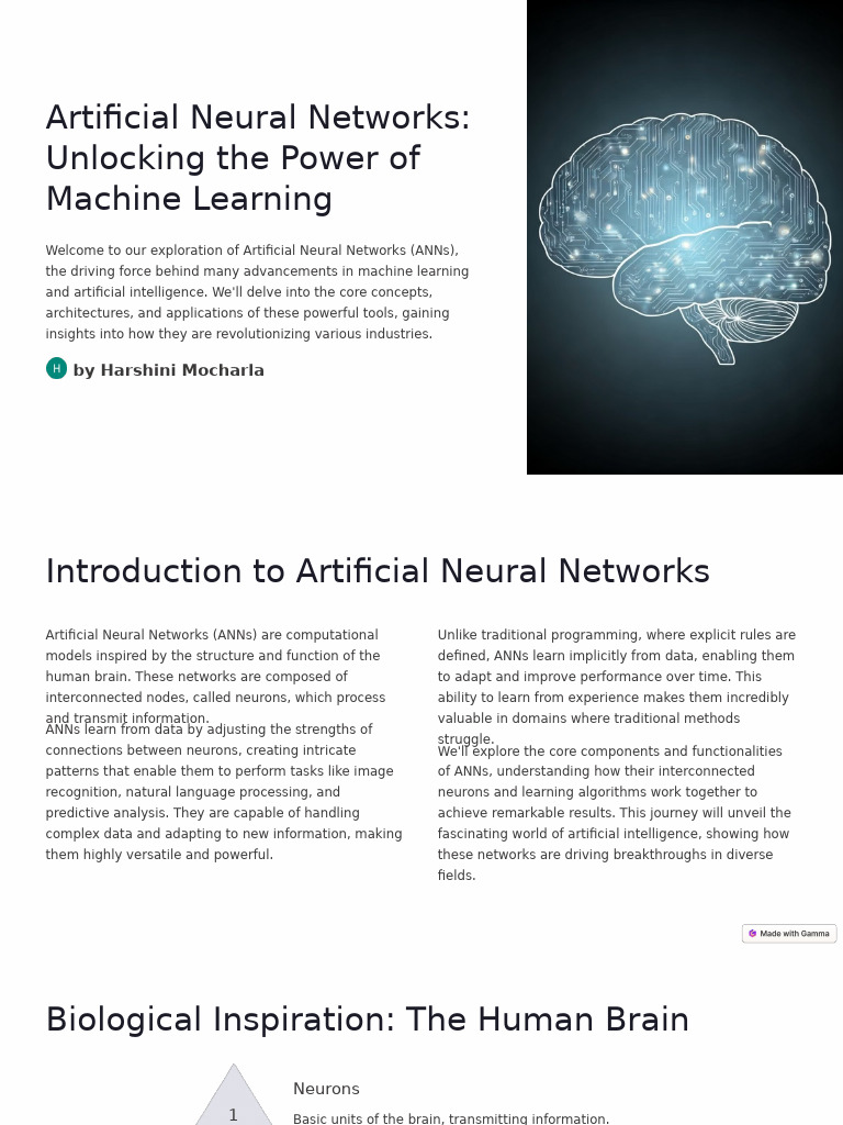 Artificial Neural Networks Unlocking The Power of Machine Learning | PDF | Artificial Neural ...