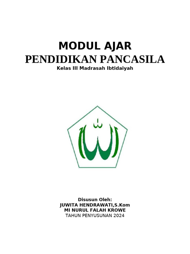 Sampul Modul ajar | PDF