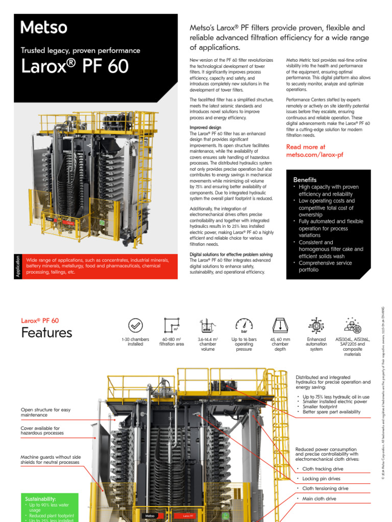 Larox PF 60 Model 2025 Leaflet 5223 09 24 en MNG v3 | PDF | Automation ...