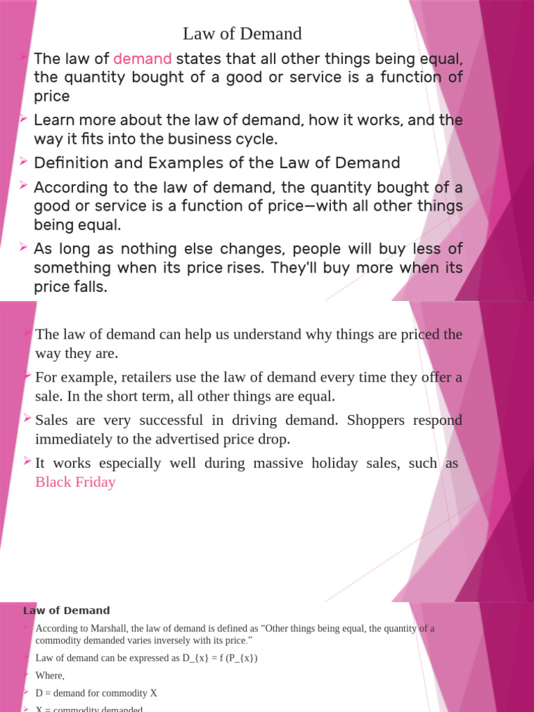 Understanding the Law of Demand | PDF | Demand | Supply (Economics)