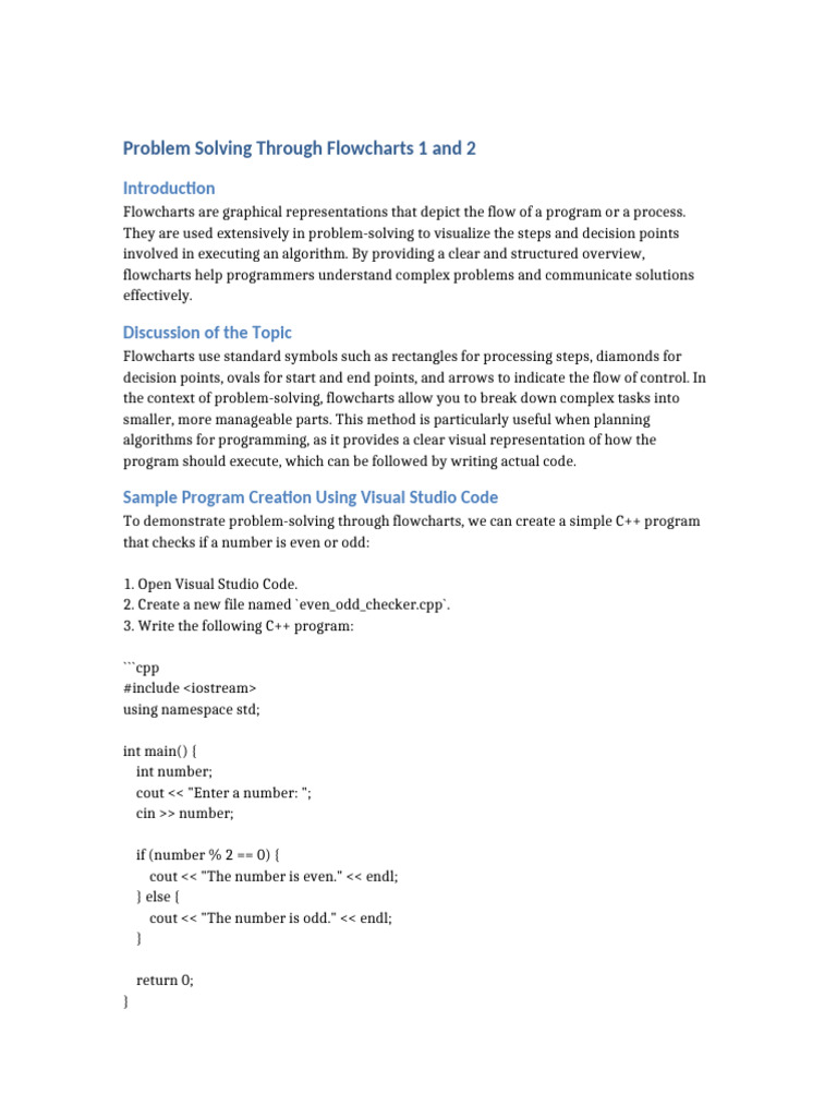 Problem_Solving_Through_Flowcharts | PDF Problem_Solving_Through_Flowcharts | PDF