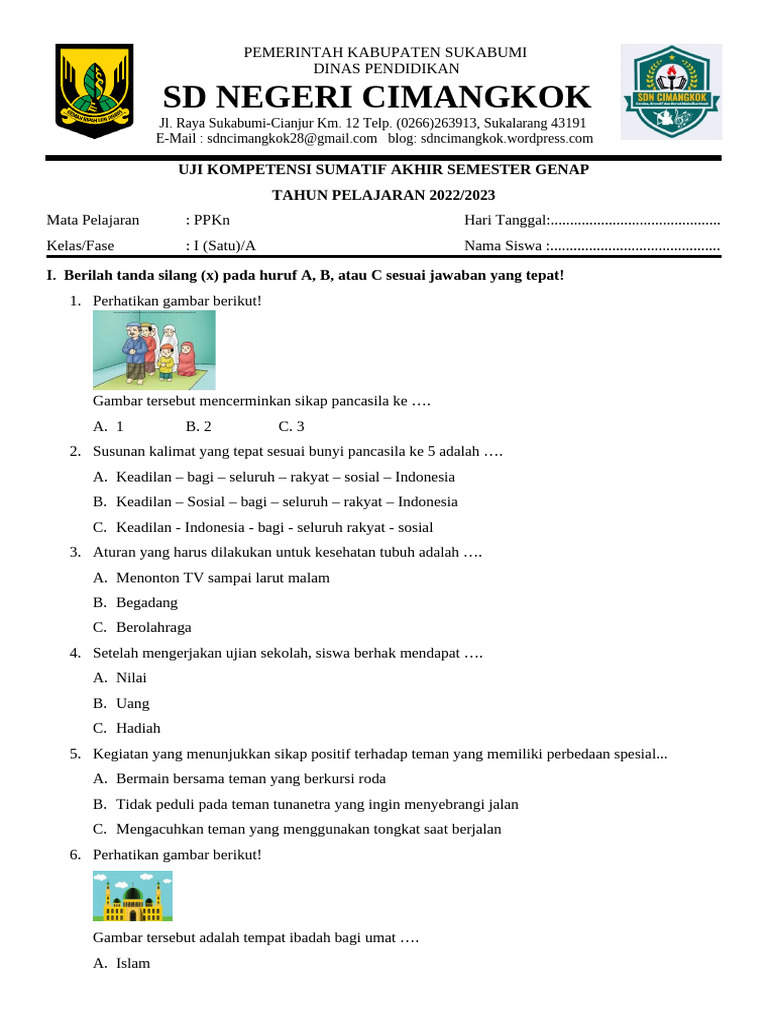 SAS PPKN SMT 2 | PDF