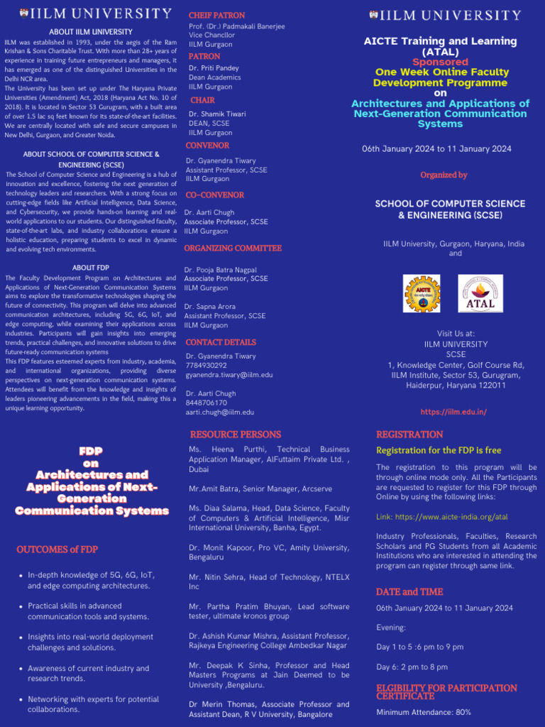 ATAL - FDP Brouchere Final | PDF | Engineering | Science