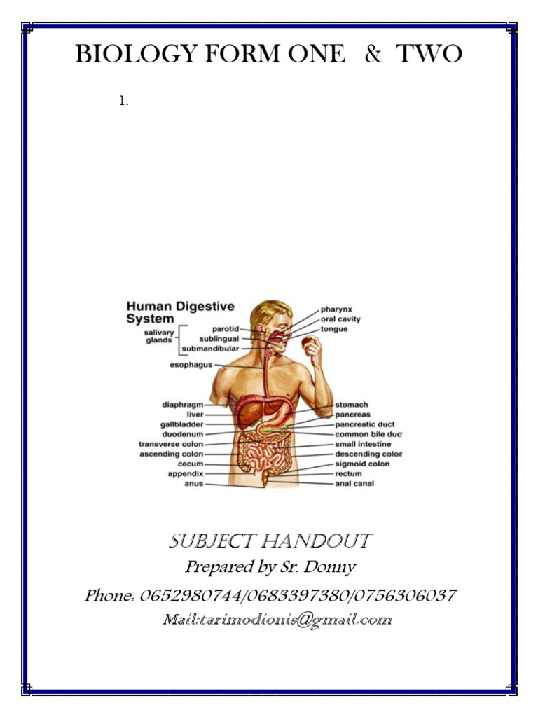 BIOLOGY FORM 1 & 2-1 | PDF | Immune System | Waste