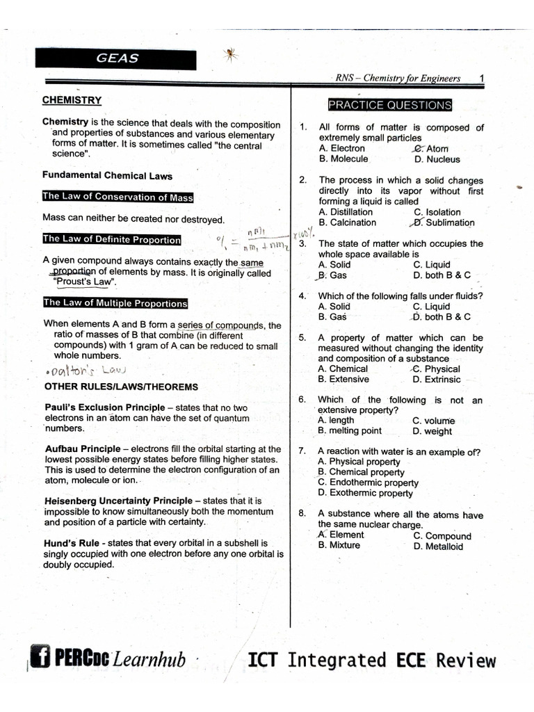 Integ 2 - Chemistry | PDF